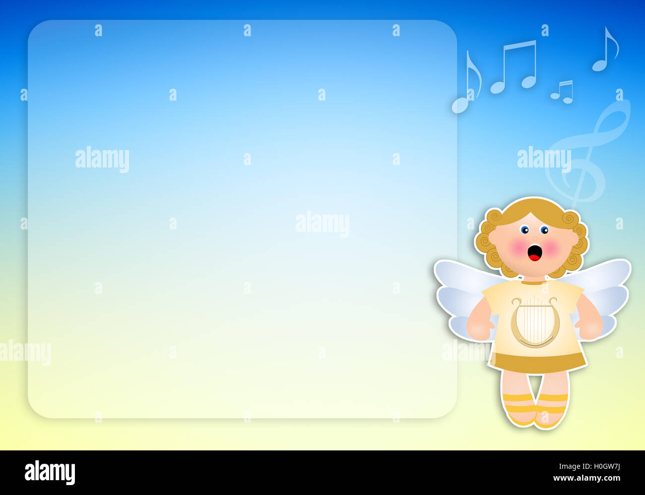 Angel musical notes hi-res stock photography and images - Alamy