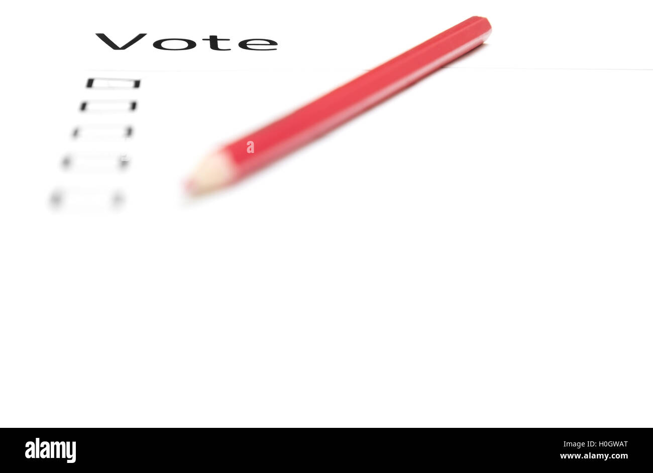 Voting pencil hi-res stock photography and images - Alamy