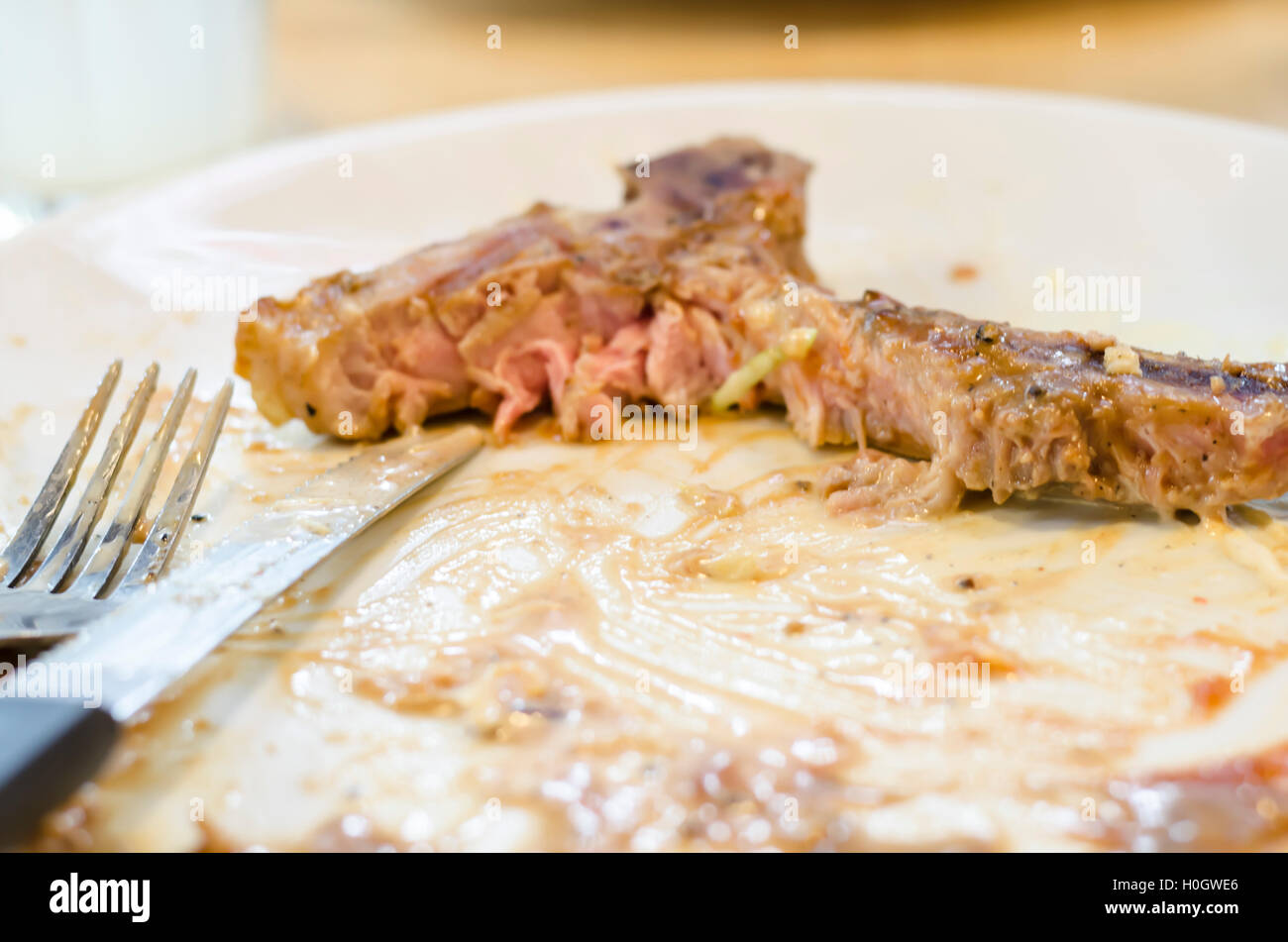 after ate steak Stock Photo - Alamy