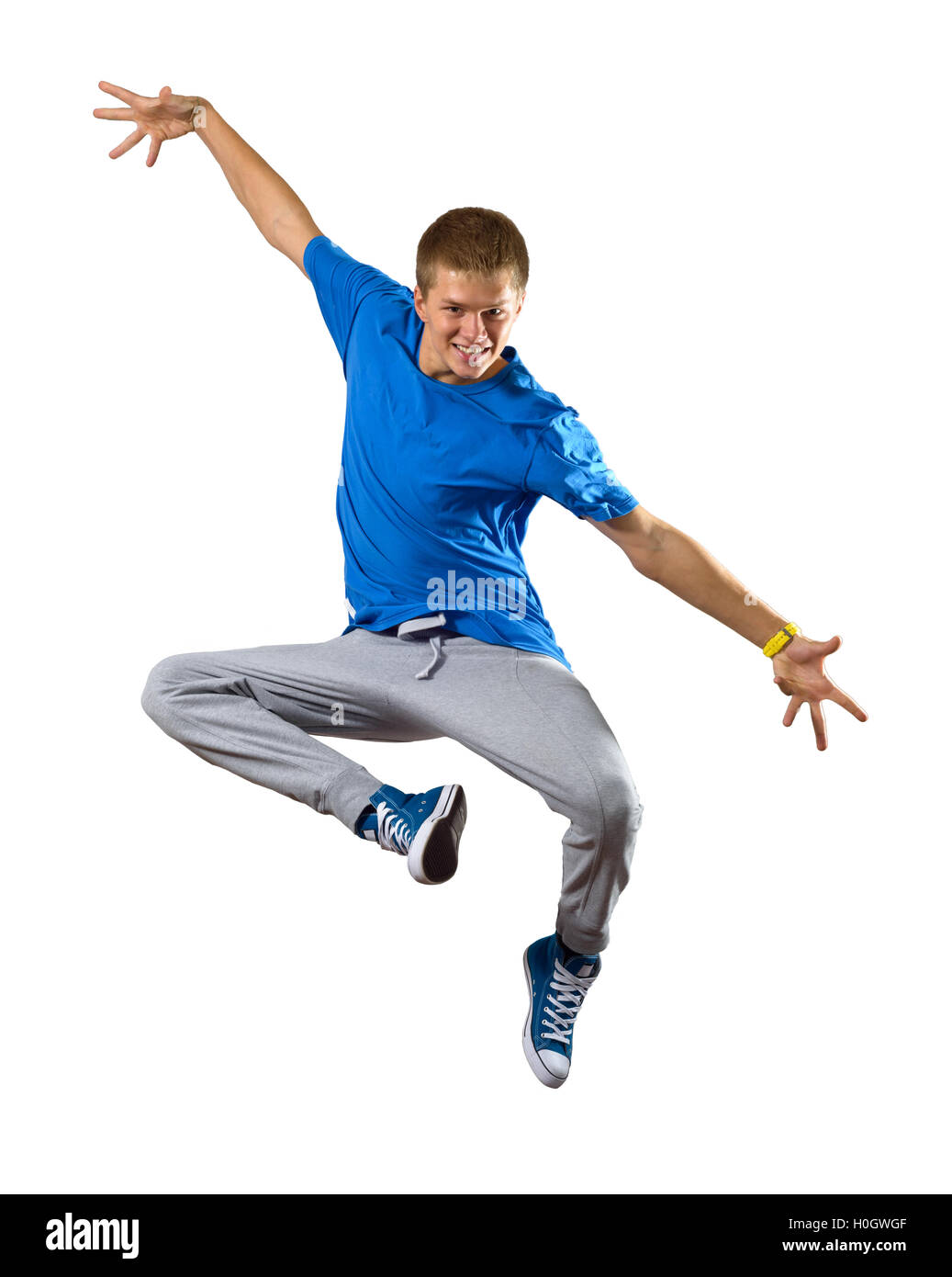 Young man dancer Stock Photo - Alamy