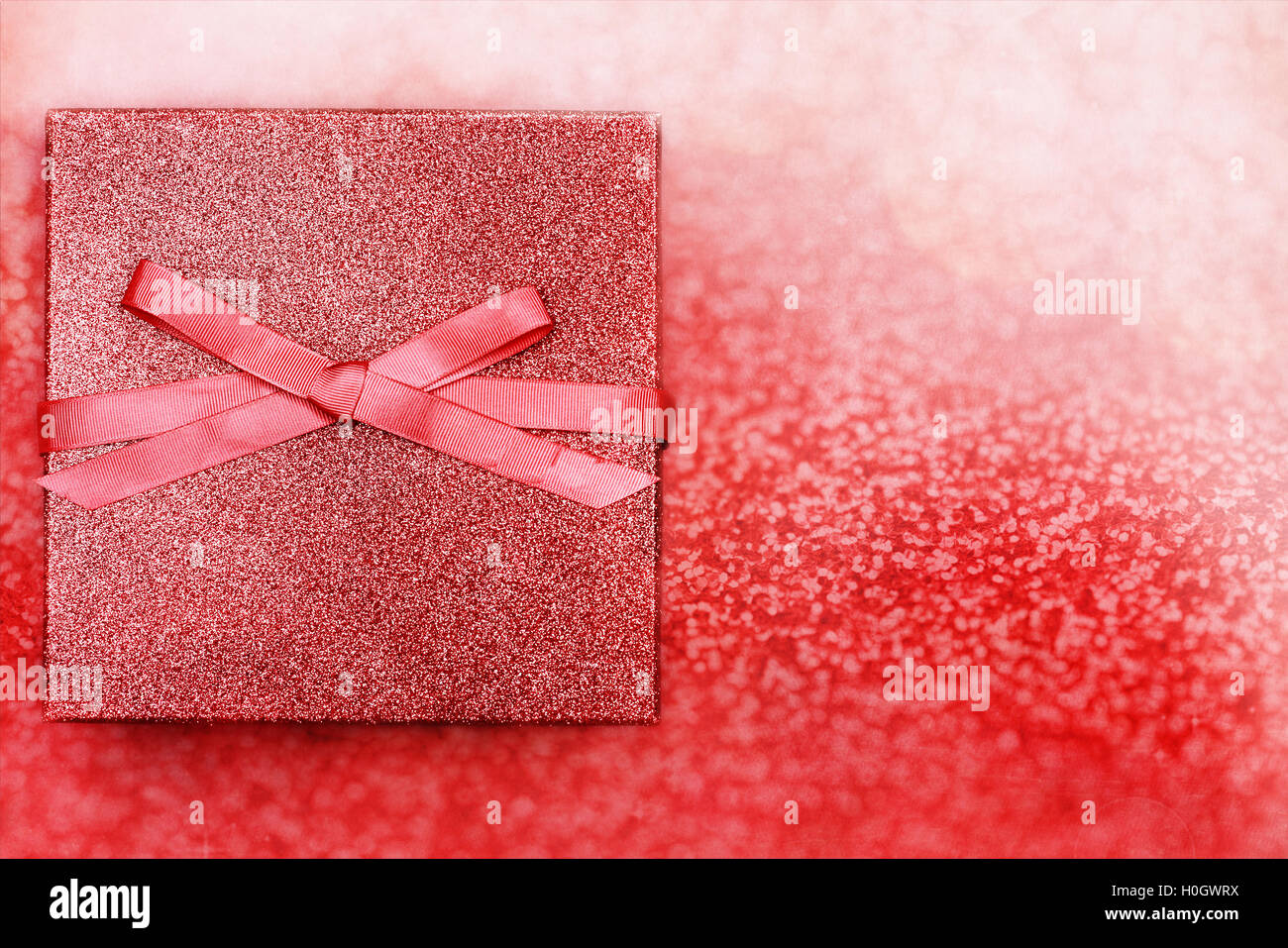 Beautiful Red Present Stock Photo - Alamy