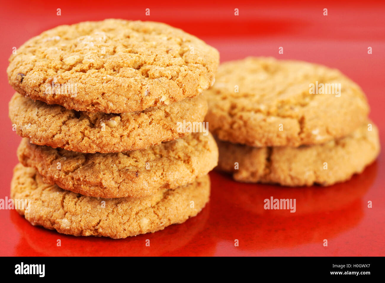 Homemade oatmeal cookies plate hi-res stock photography and images - Alamy