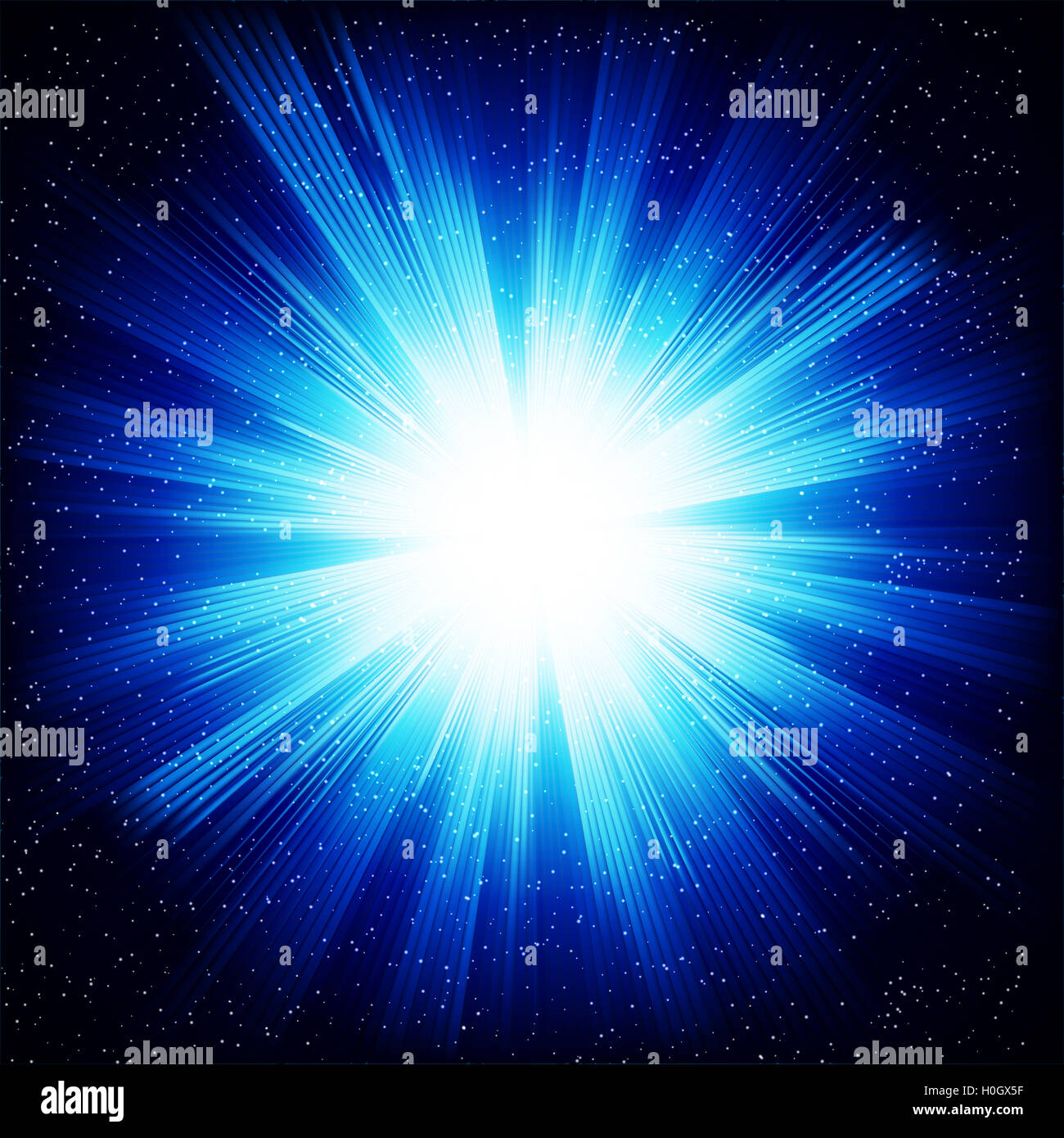 Blue color design background with a shining burst Stock Photo - Alamy