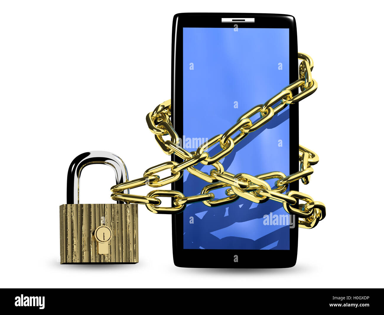 smartphone with lock Stock Photo - Alamy