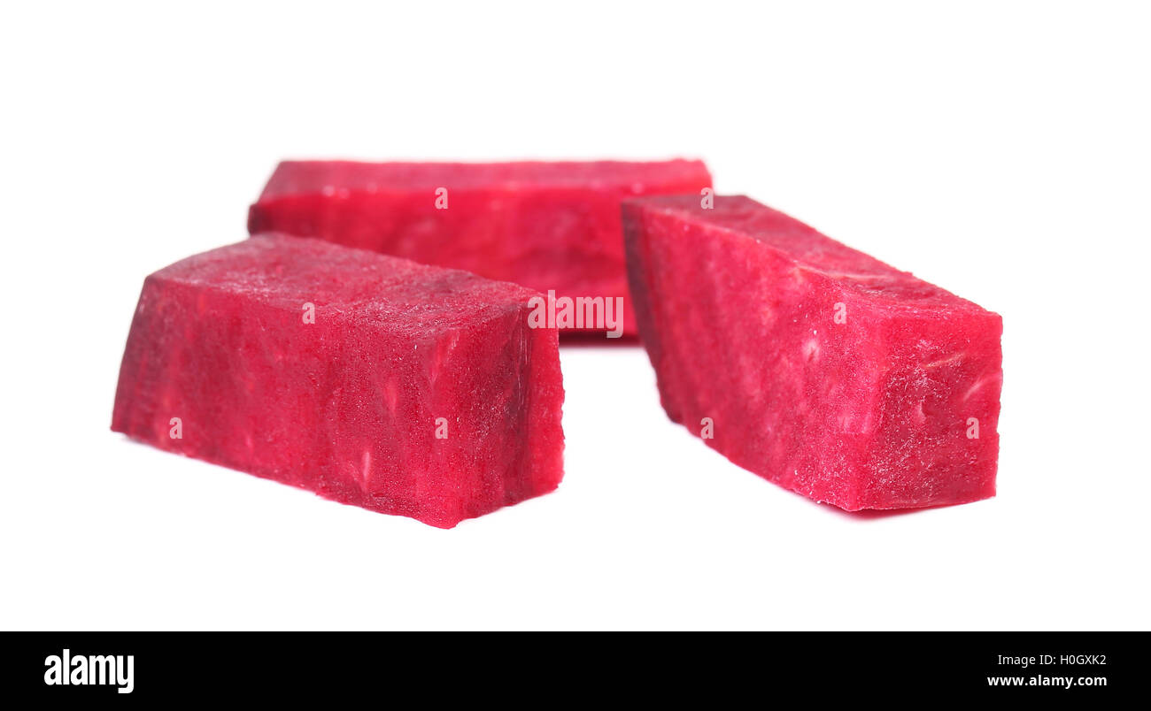 Chopped segments of beet root Stock Photo - Alamy