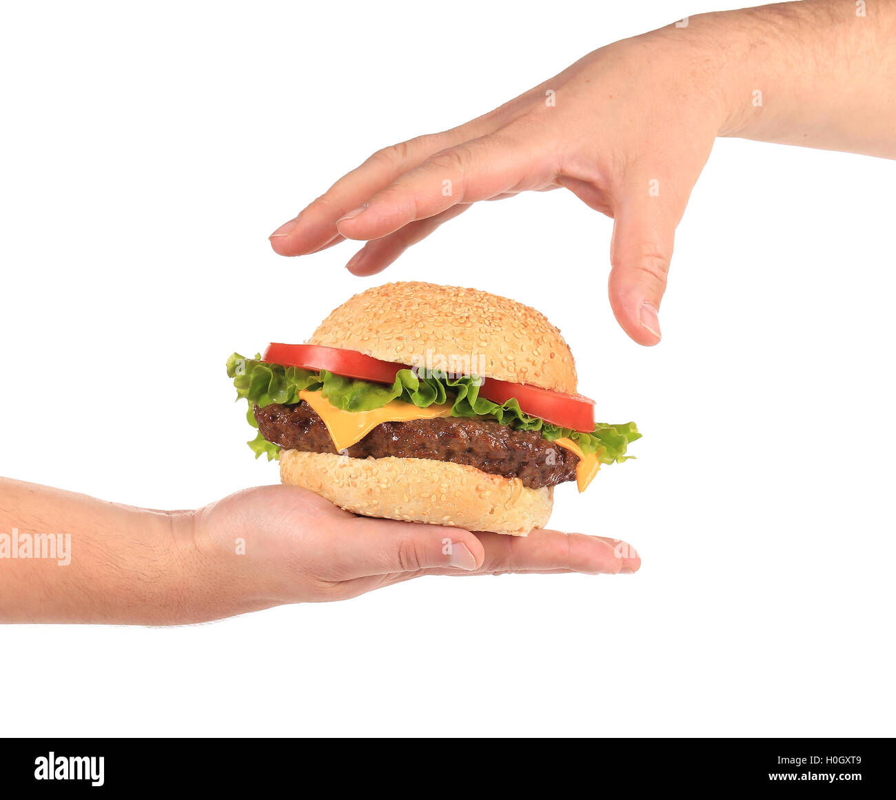Sub sandwich in hand hi-res stock photography and images - Alamy