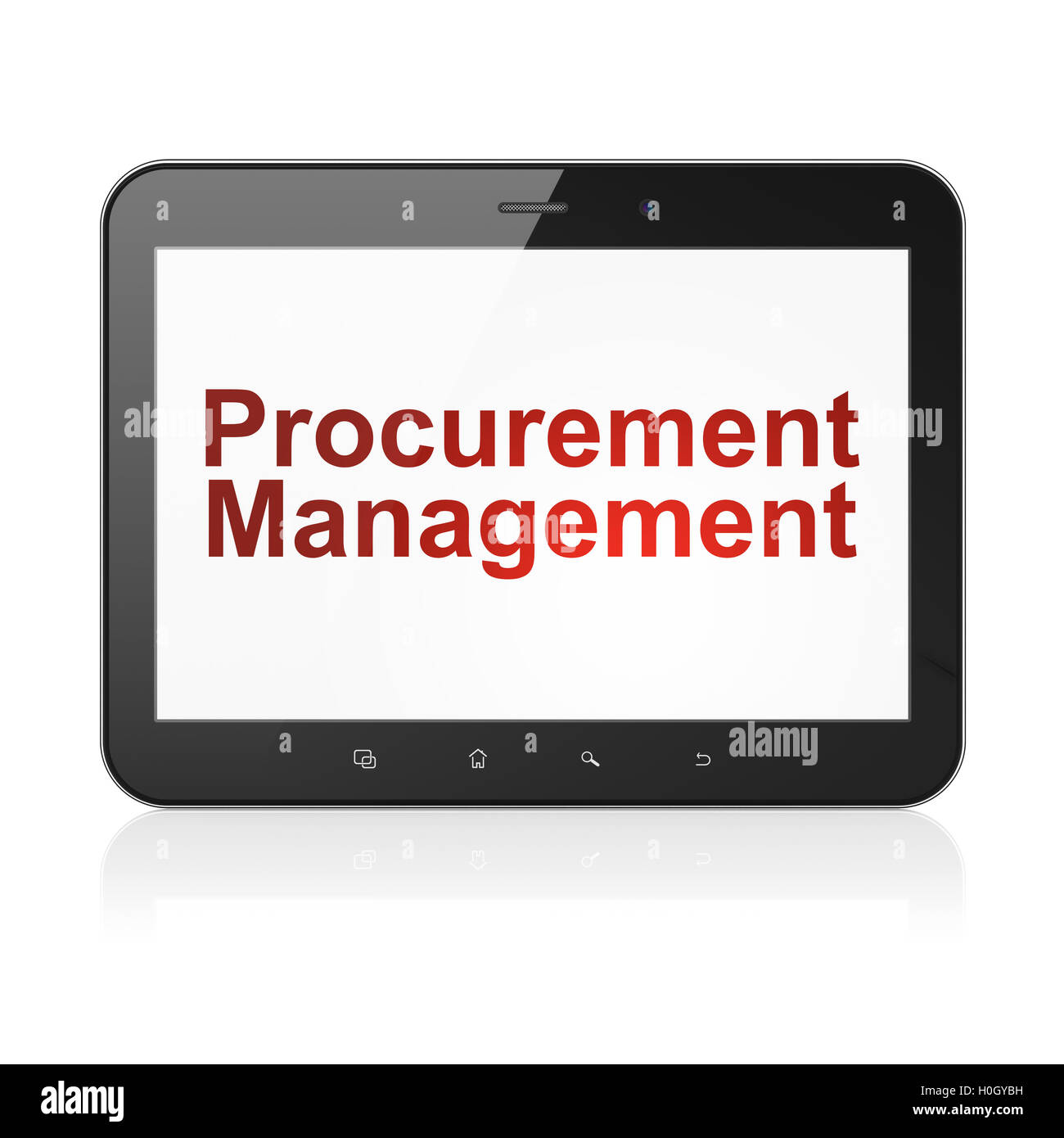 Finance concept: Procurement Management on tablet pc computer Stock ...