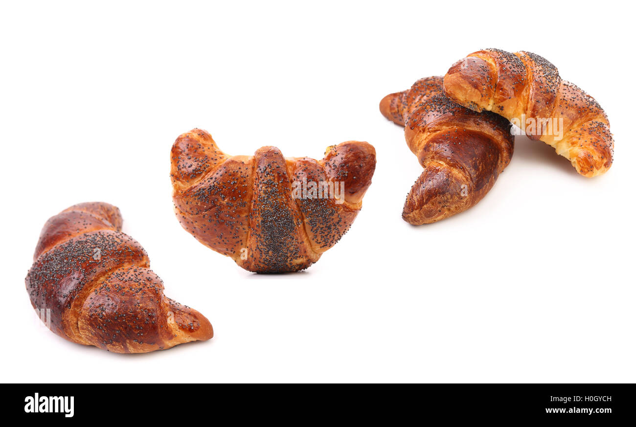 Appetizing croissants with poppy Stock Photo - Alamy