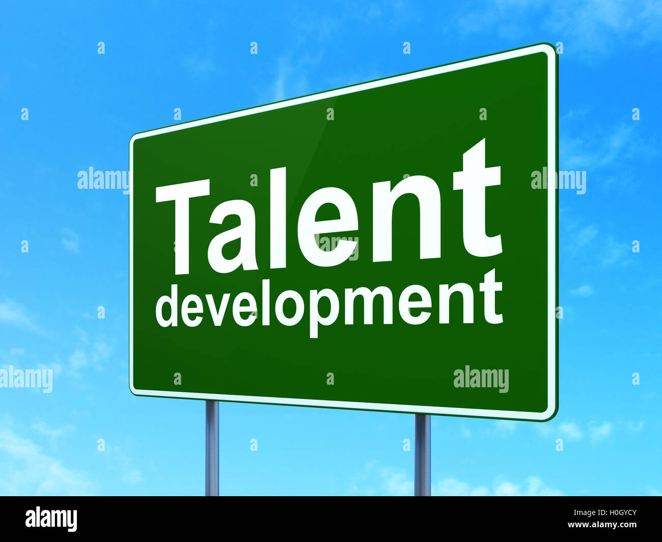 Education concept: Talent Development on road sign background Stock ...