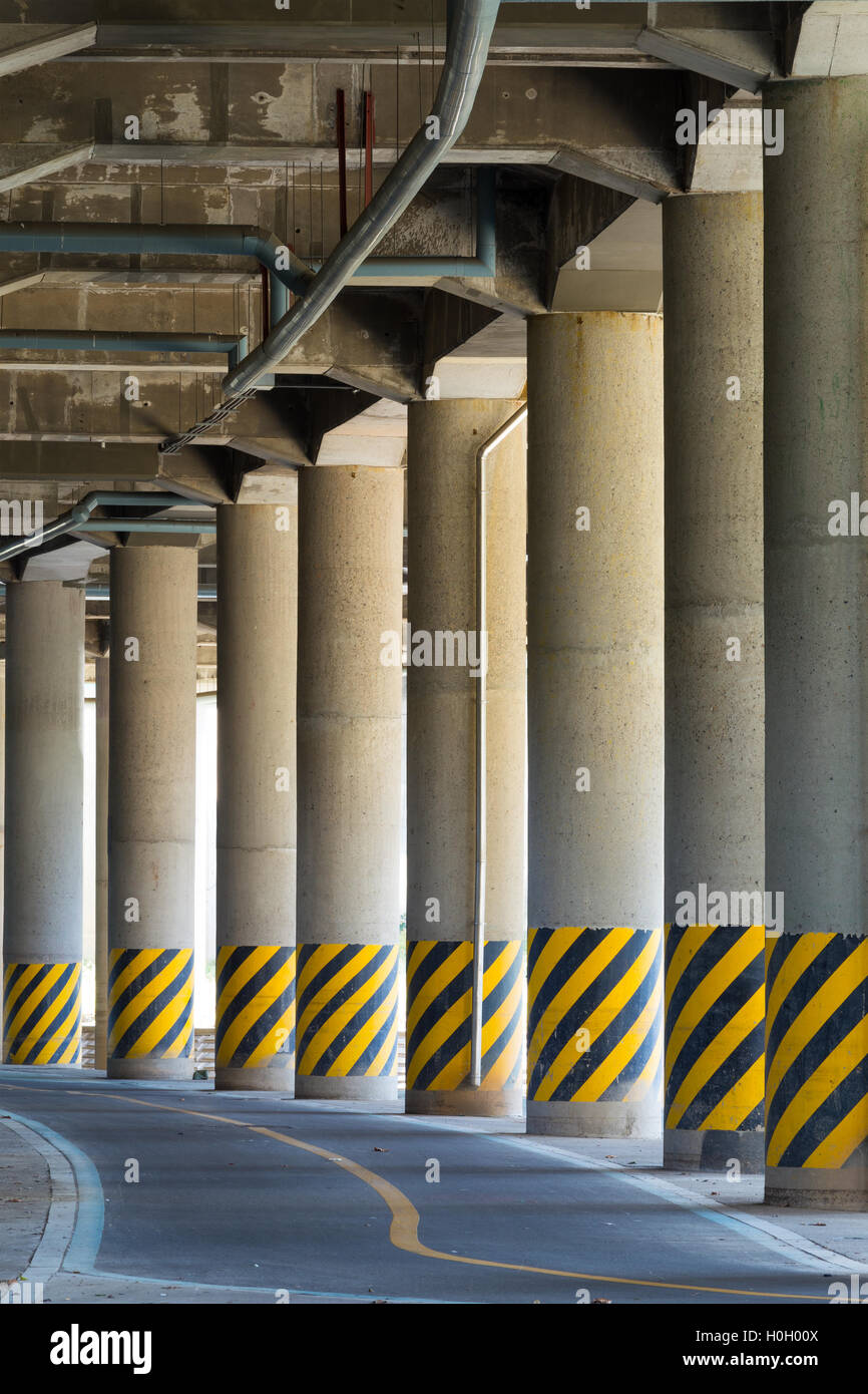 Under the highway road bridge Stock Photo - Alamy