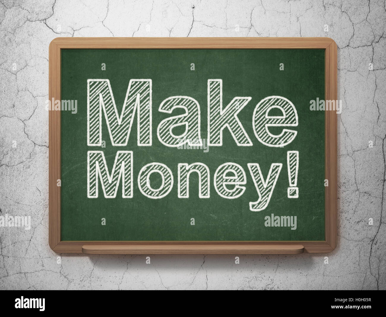 Finance concept: Make Money! on chalkboard background Stock Photo - Alamy