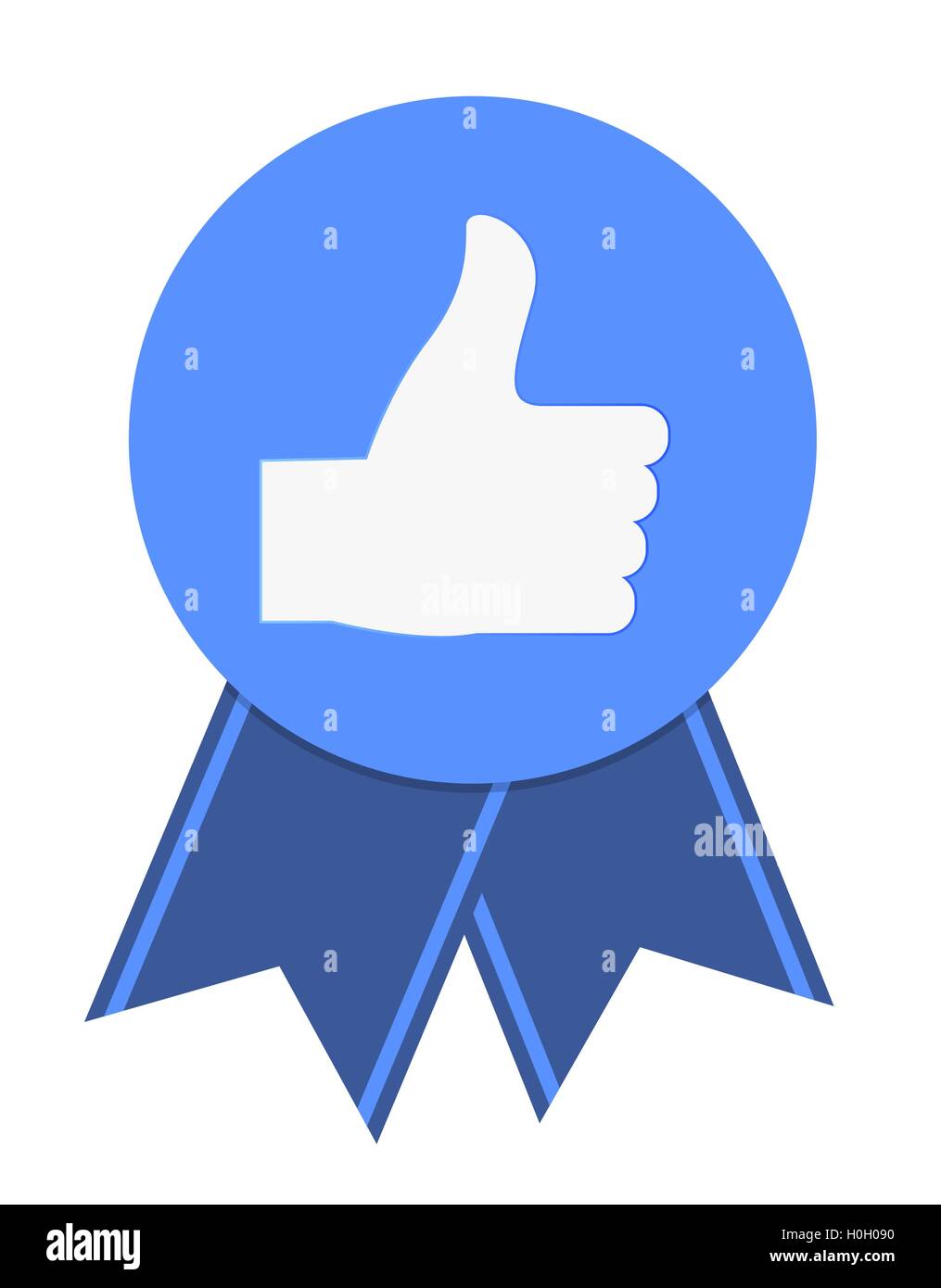 Thump Up Vector Sign Label. Vector Illustration Stock Vector Image ...