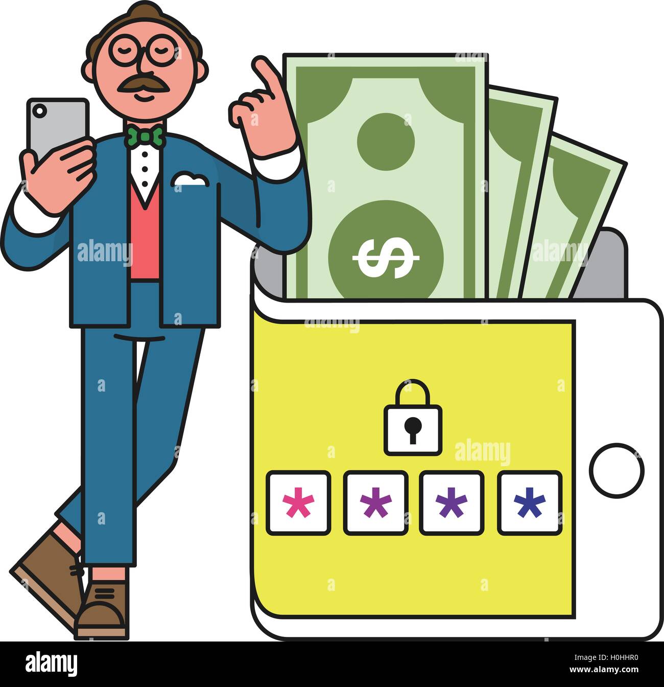 Electronic banking Stock Vector Images - Alamy