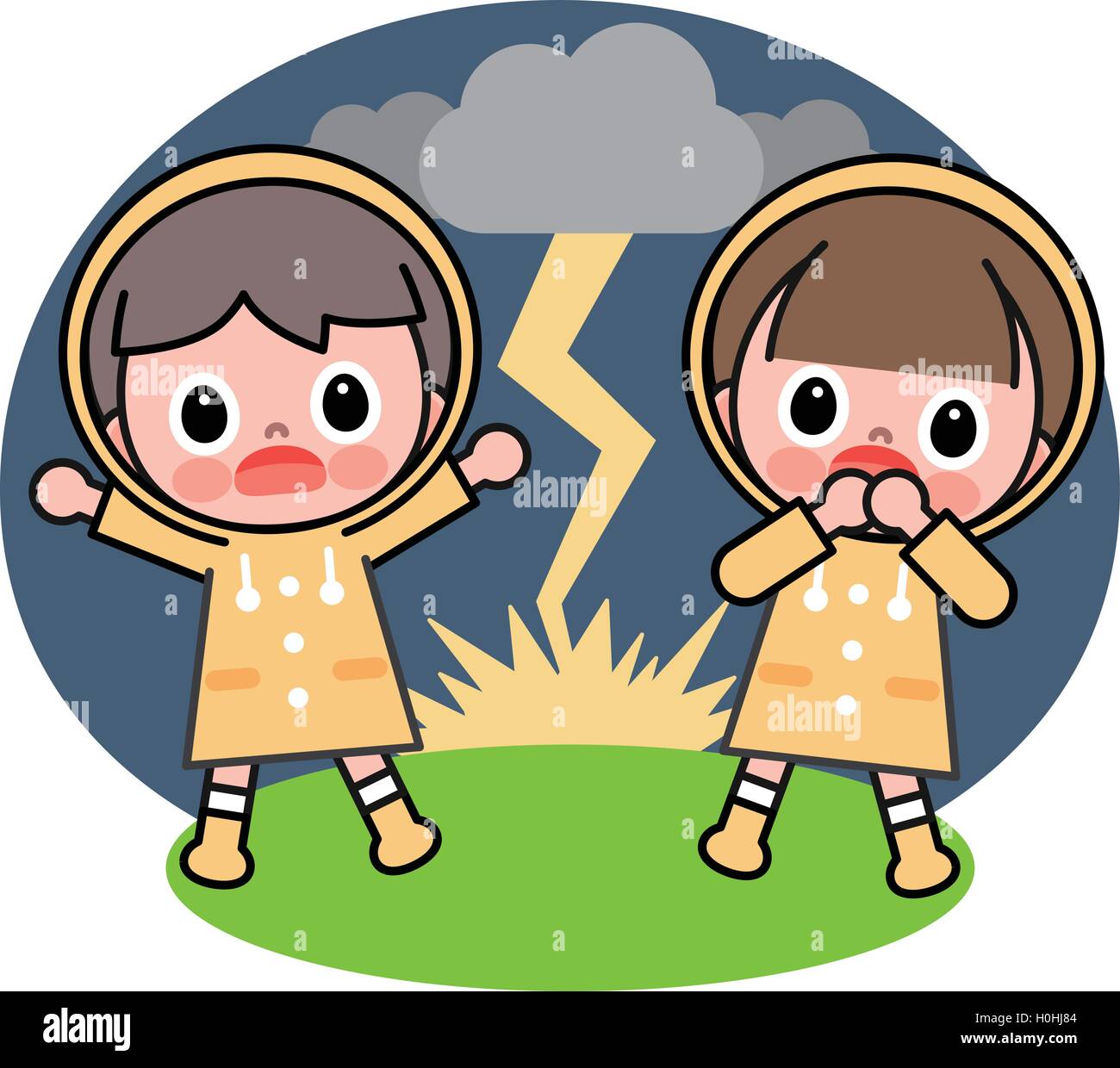 Summer lightning Stock Vector Images - Alamy