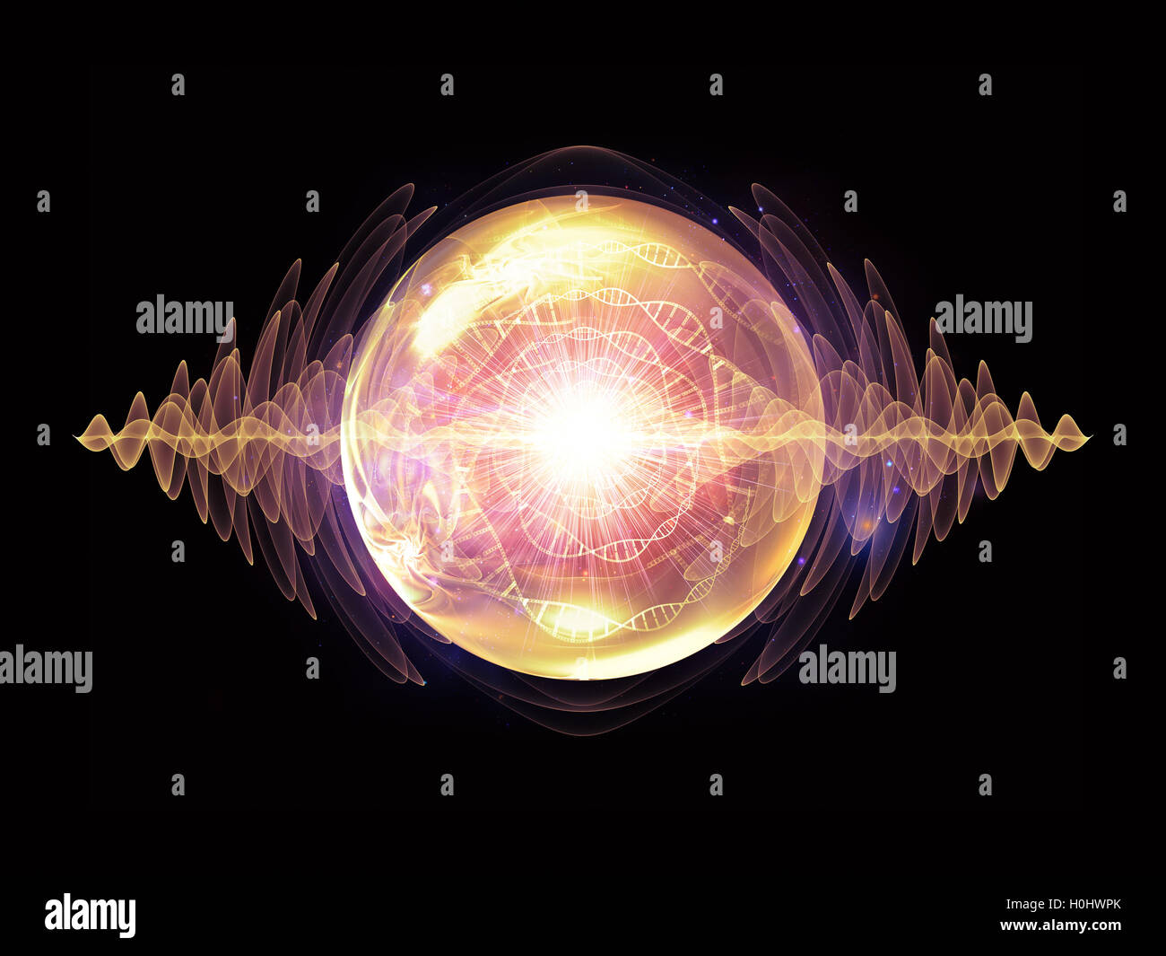 Visualization of Wave Particle Stock Photo - Alamy