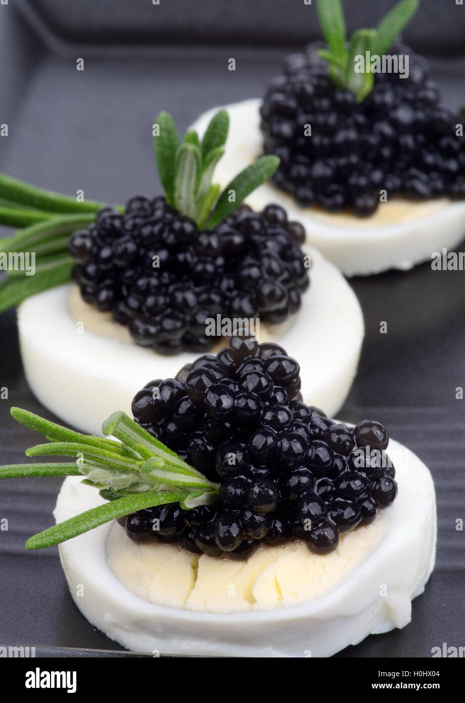 Black lumpfish roe hi-res stock photography and images - Alamy