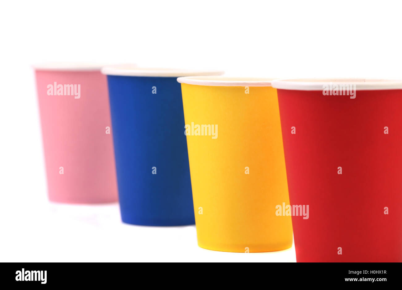 Colorful paper coffee cup Stock Photo - Alamy