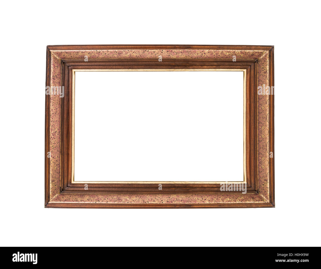 Wooden empty frames isolated Stock Photo - Alamy
