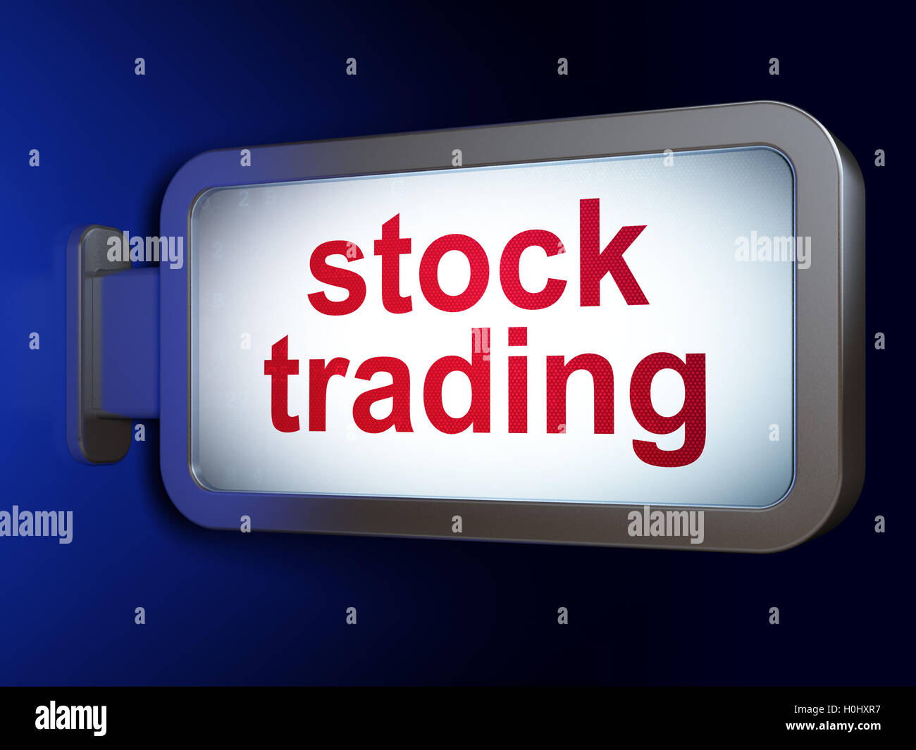 Business concept: Stock Trading on billboard background Stock Photo - Alamy