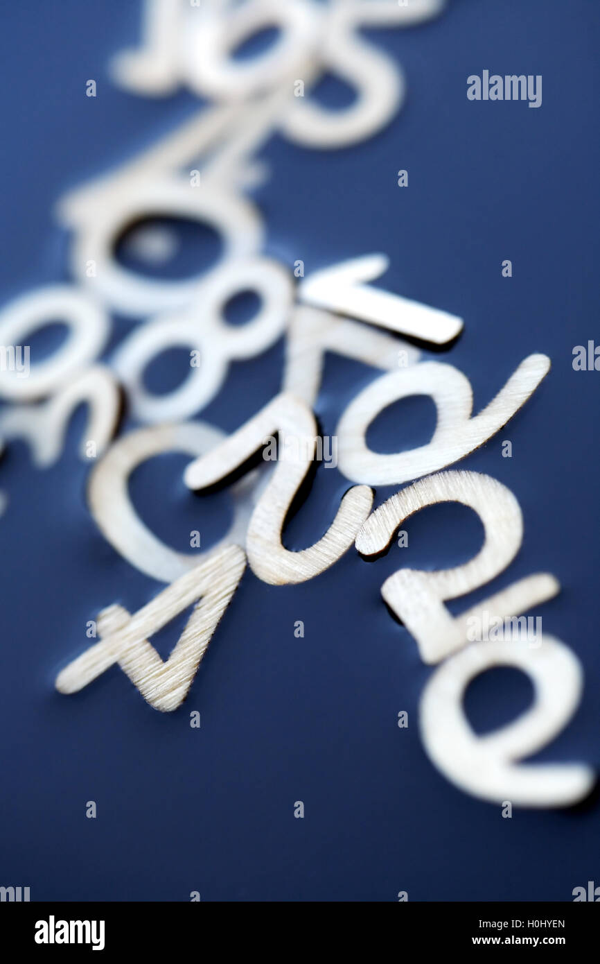 Numbers In Water Stock Photo - Alamy