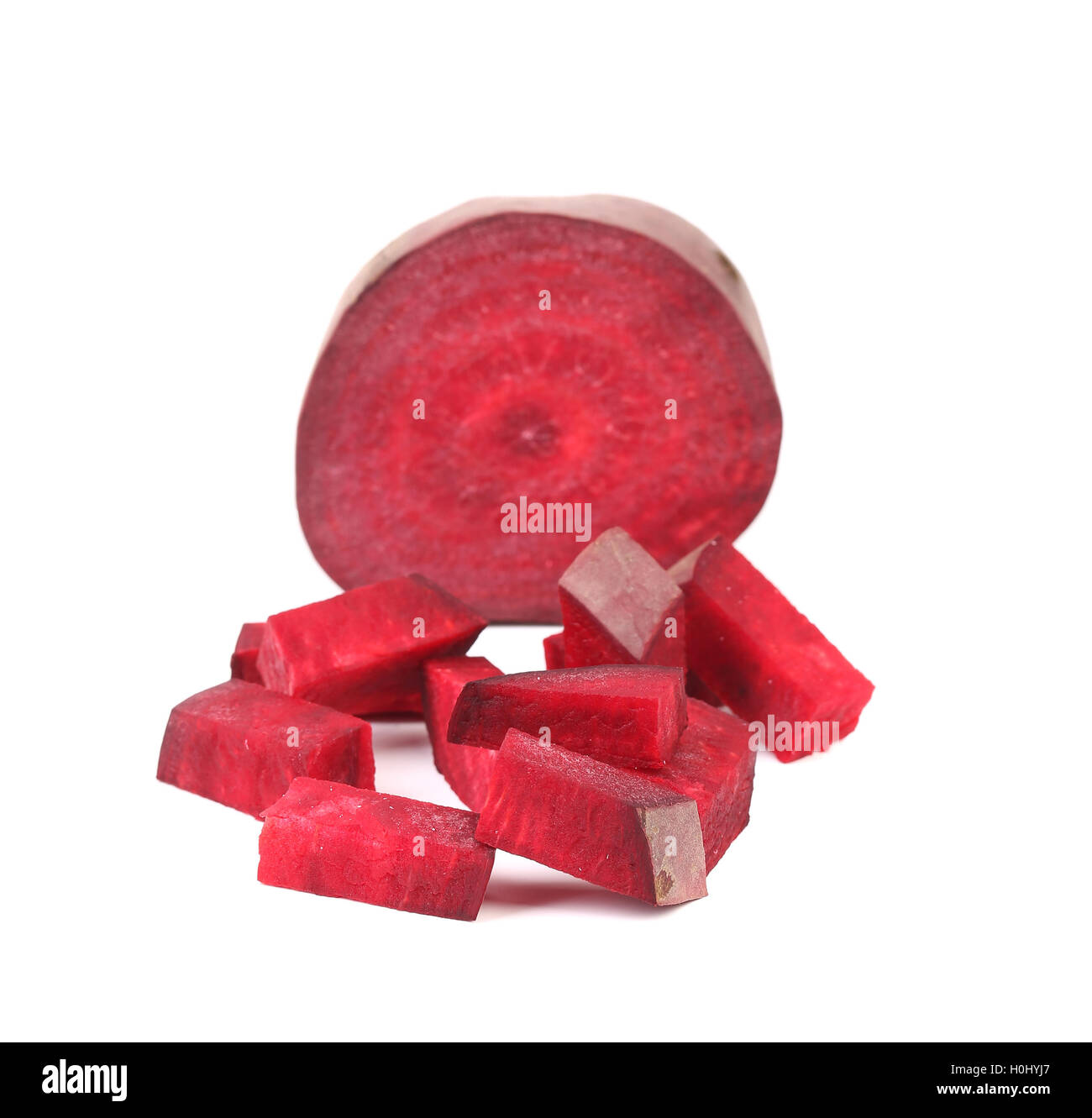 Fresh beet root and segments Stock Photo - Alamy