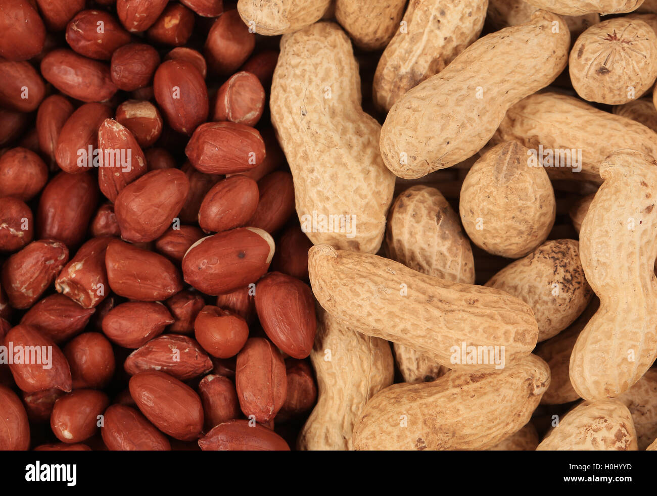 Close up of peeled peanuts Stock Photo - Alamy