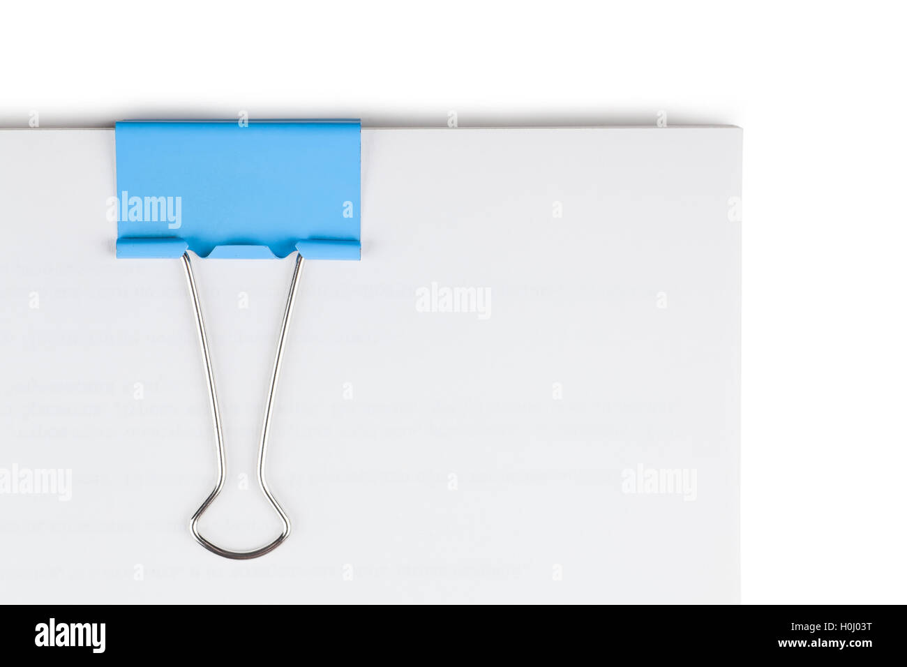 Blue paper clip isolated hi-res stock photography and images - Alamy