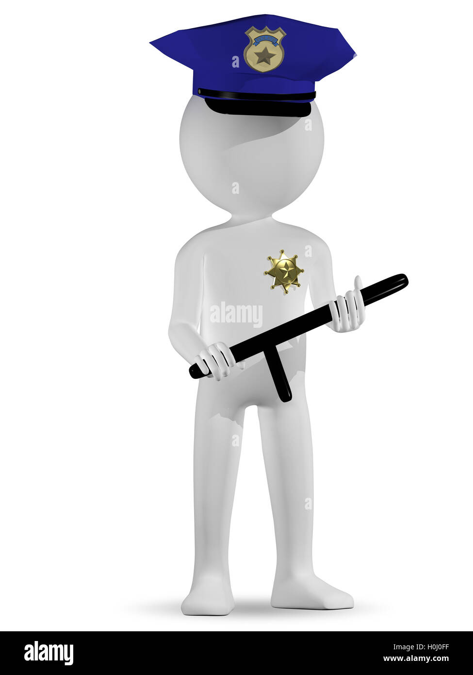 Standing policeman with baton hi-res stock photography and images - Alamy