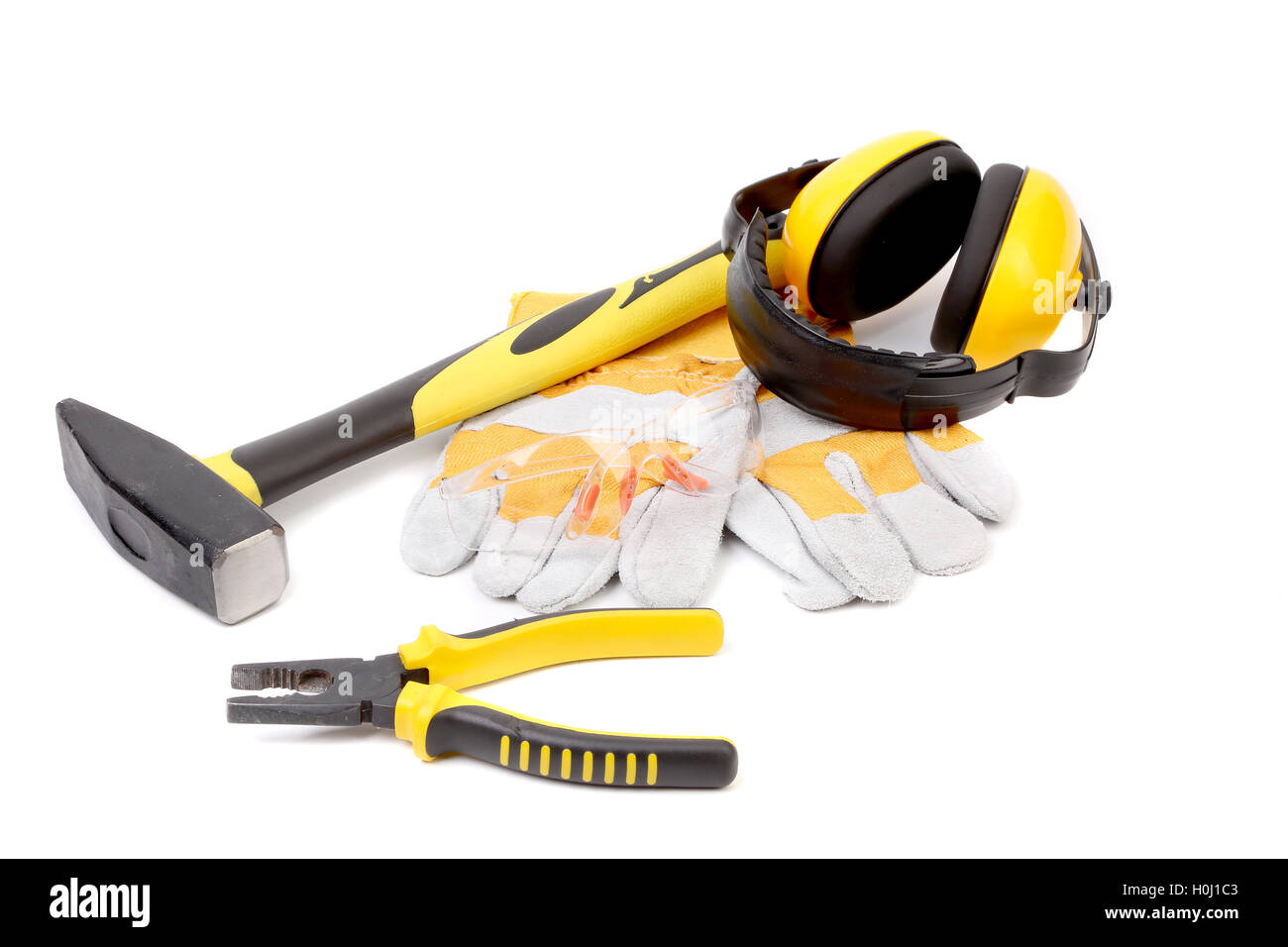 Working tools set Stock Photo - Alamy