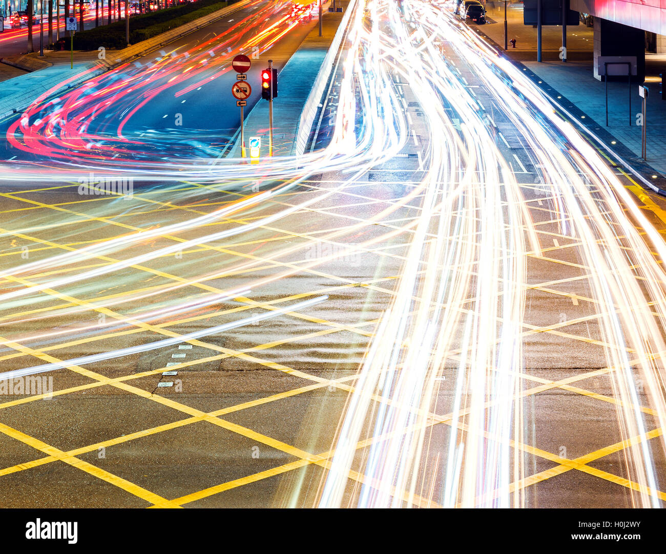 Busy traffic road Stock Photo - Alamy