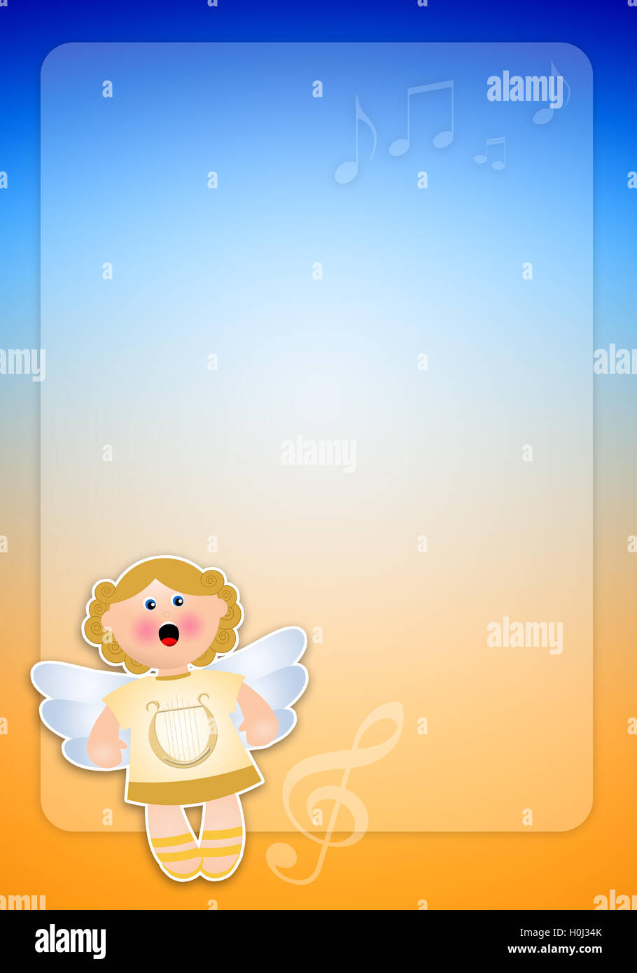Angel musical notes hi-res stock photography and images - Alamy