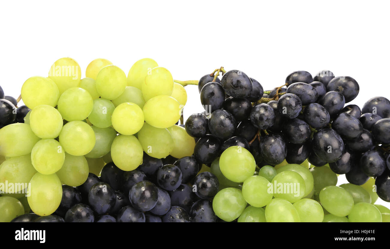 Black and green ripe grapes Stock Photo - Alamy