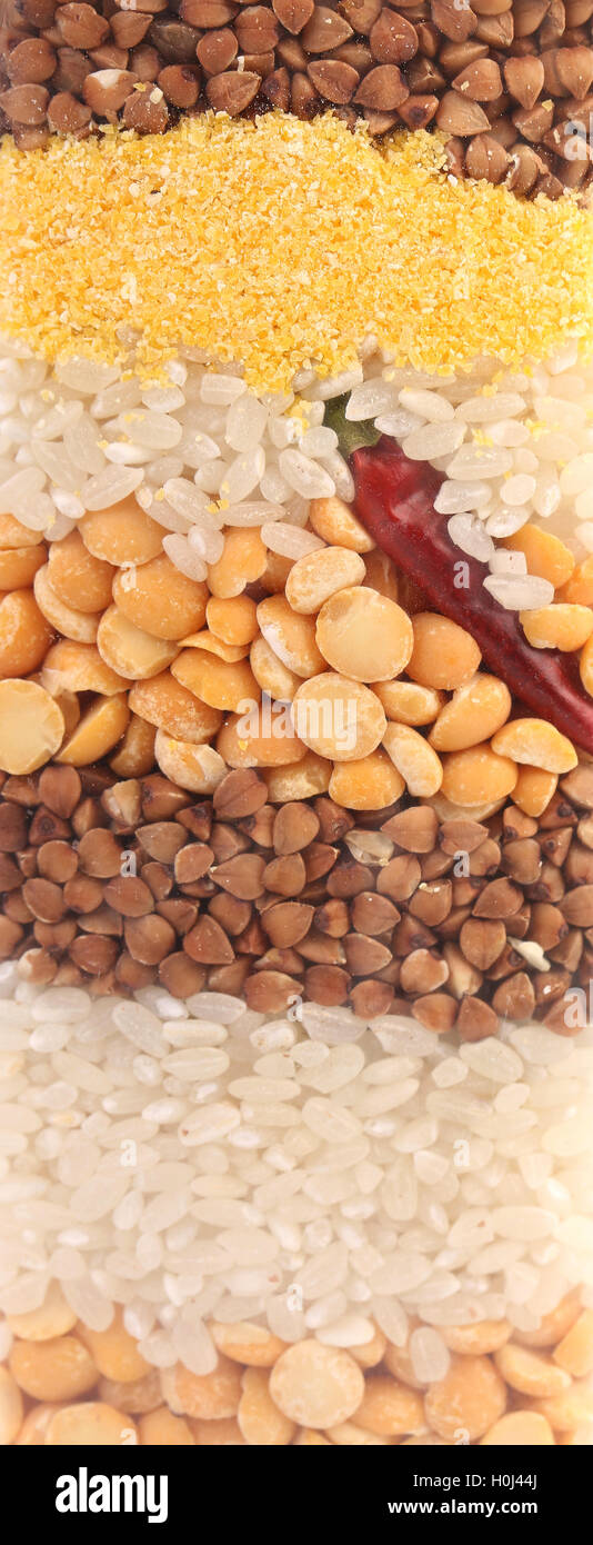 Close up of grains texture mix Stock Photo - Alamy