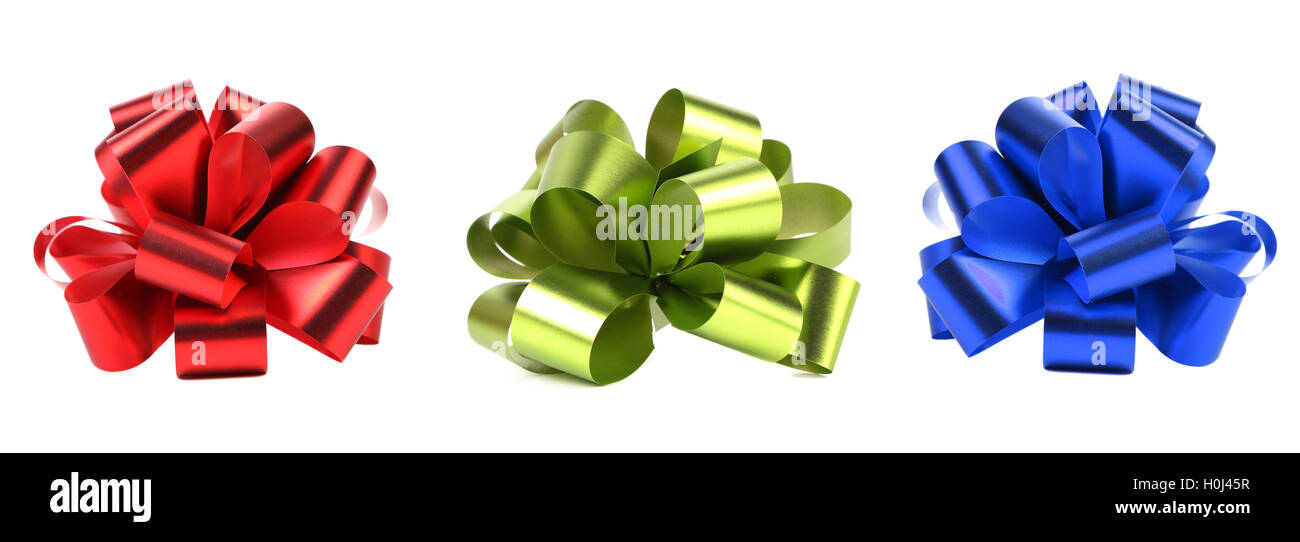 Red green and blue packaging band Stock Photo - Alamy