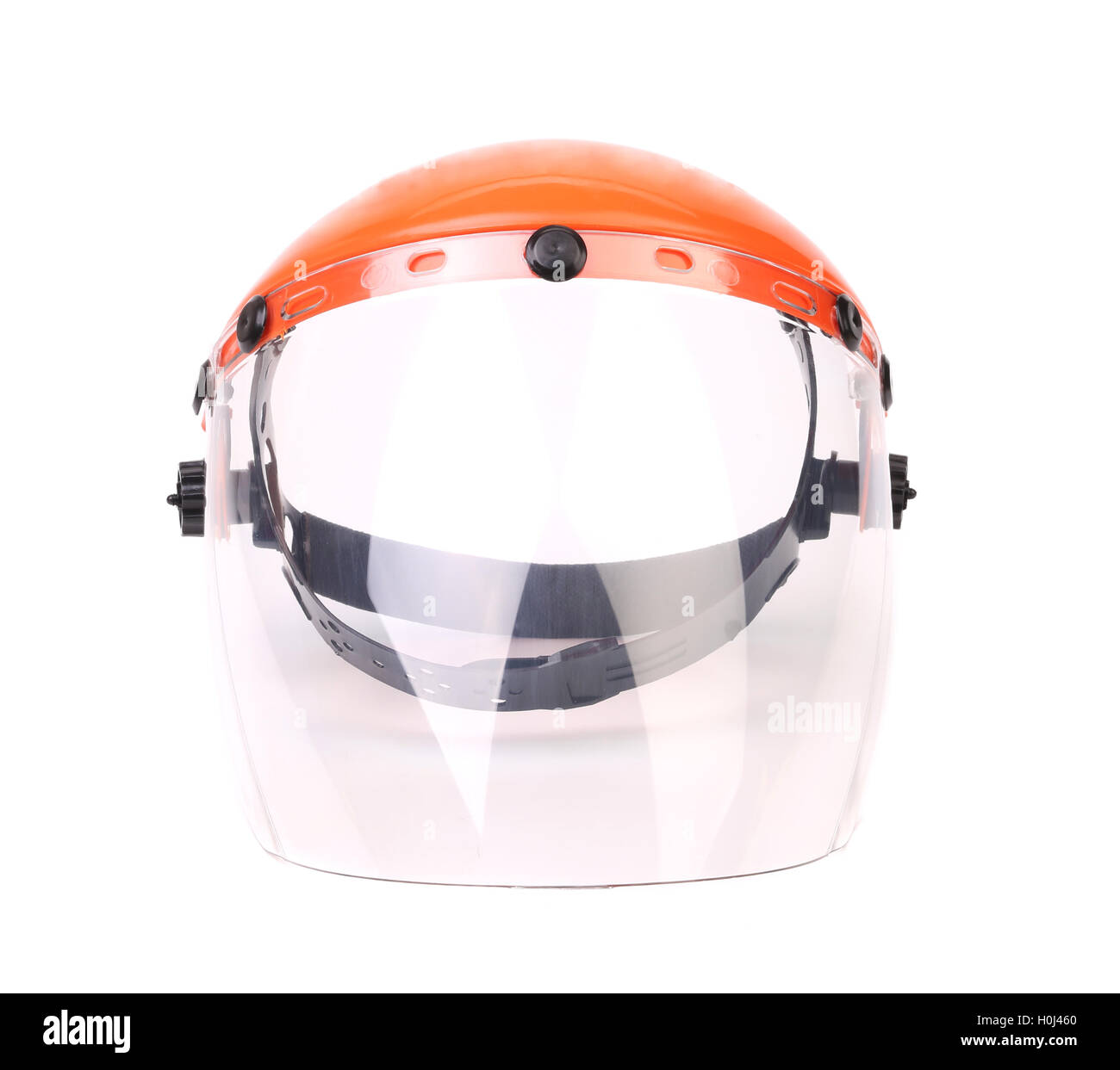 Plastic protective face shield Stock Photo - Alamy