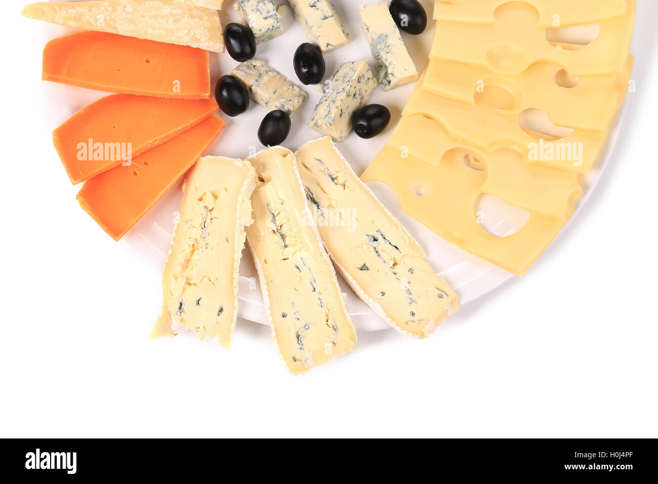 Various tasty cheese slices Stock Photo - Alamy