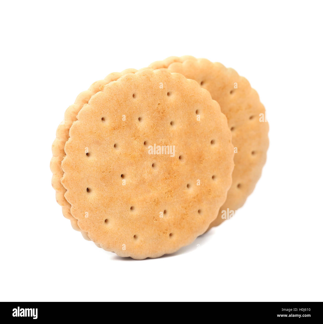 Closeup cookie biscuits with filling Stock Photo - Alamy