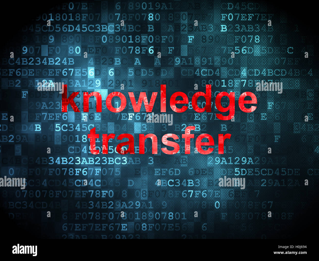 Education concept: Knowledge Transfer on digital background Stock Photo ...