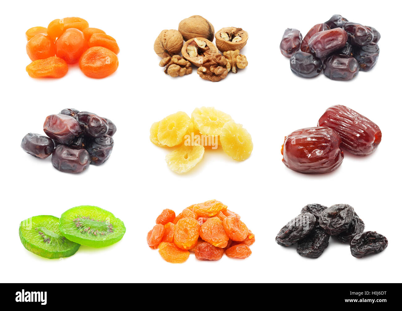 Pineapple dried fruits dry Cut Out Stock Images & Pictures - Alamy