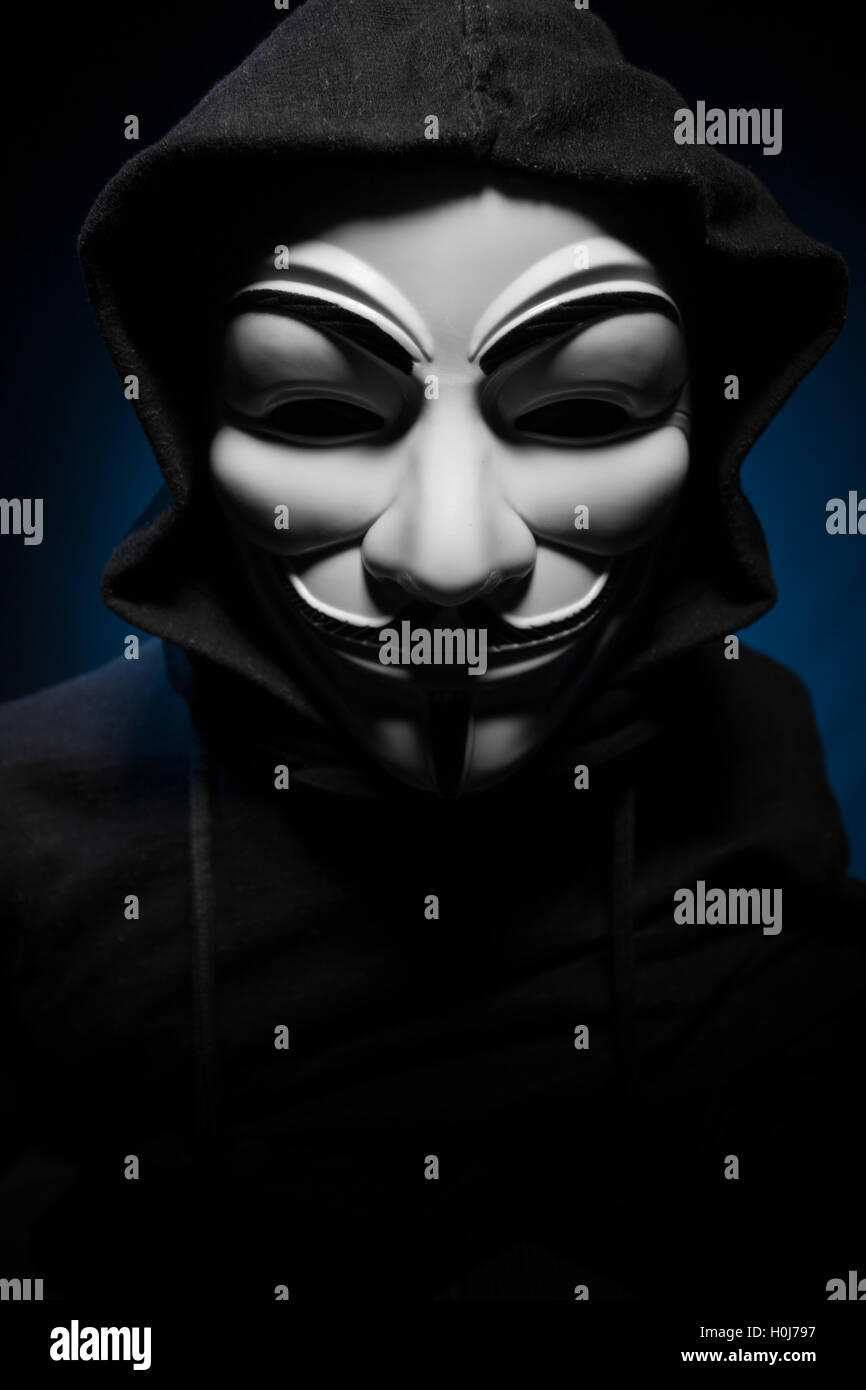 V for vendetta mask white background hi-res stock photography and ...