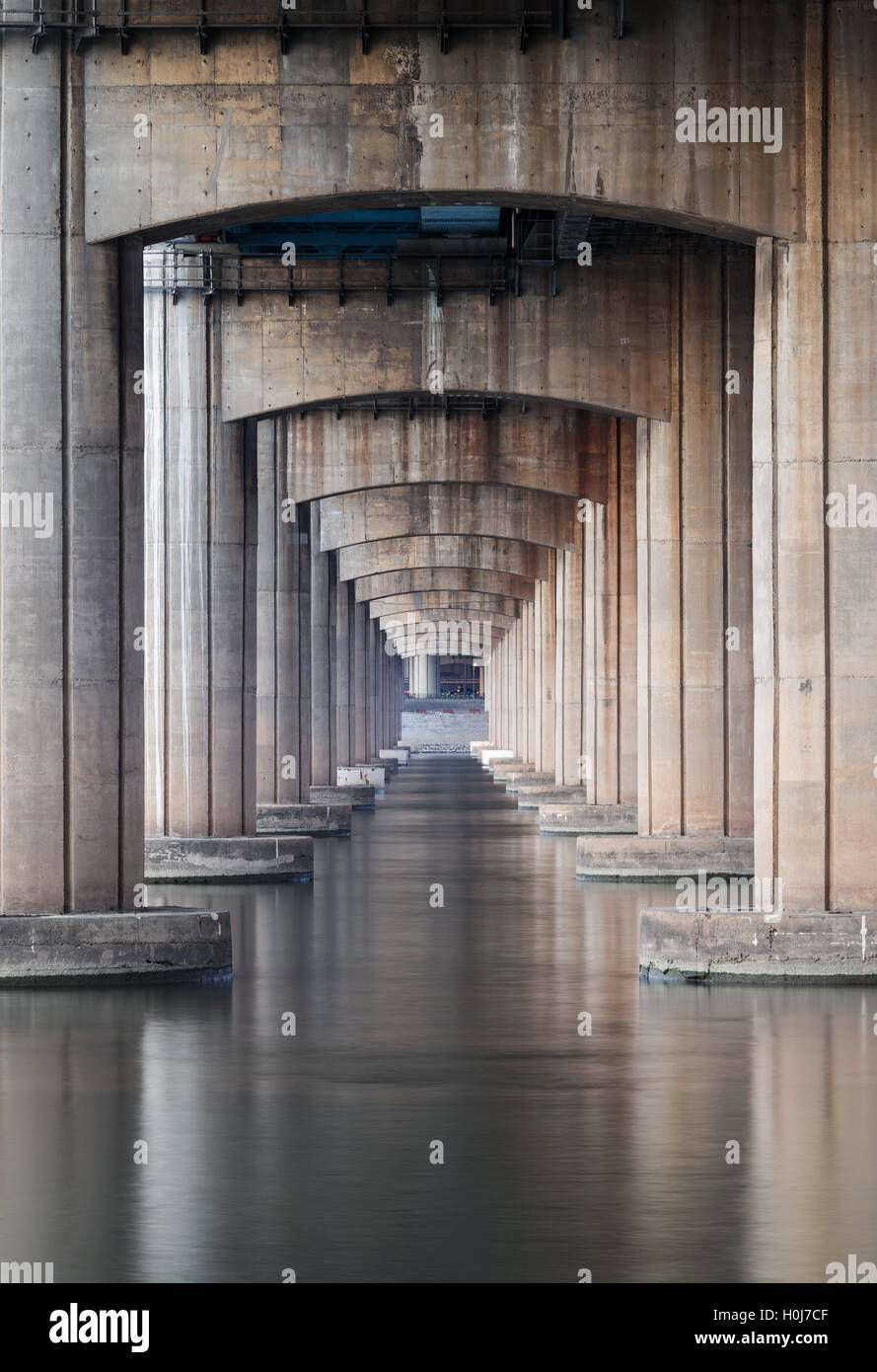 Under the highway and sea Stock Photo - Alamy