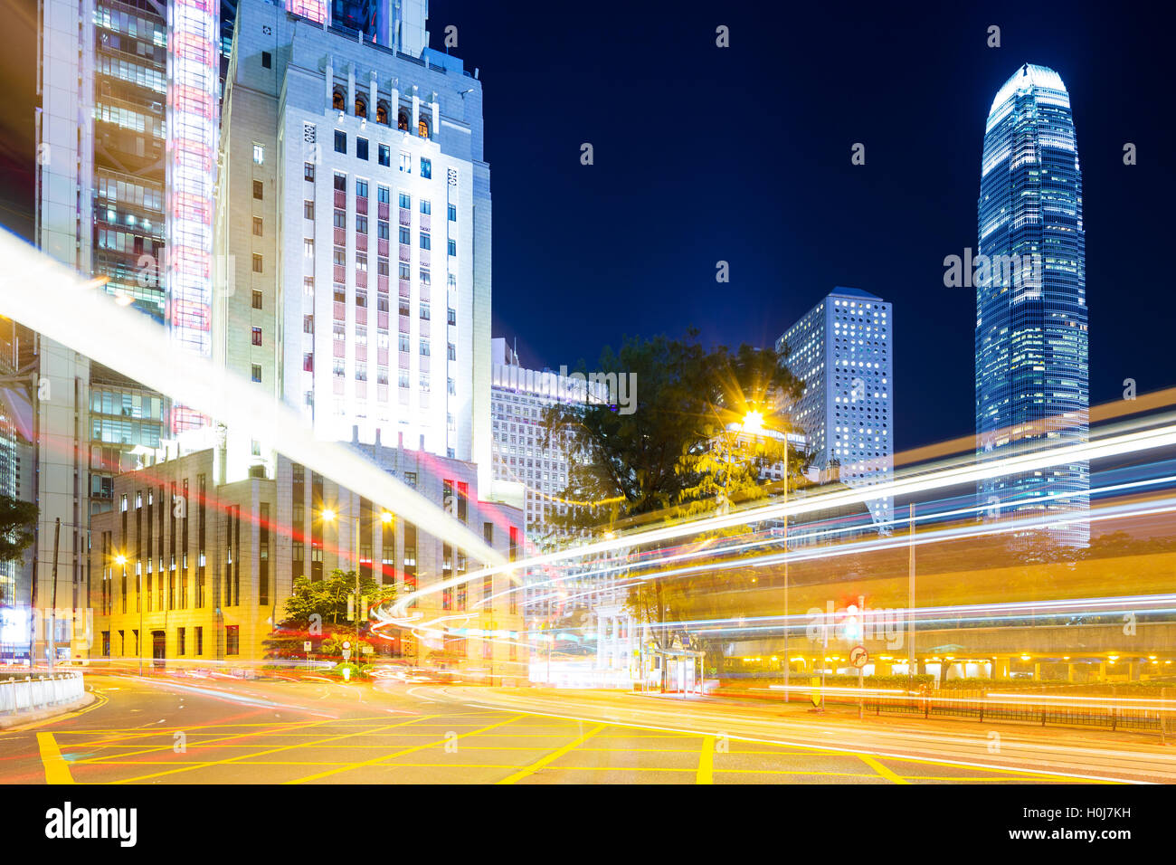 Traffic in Hong Kong Stock Photo - Alamy
