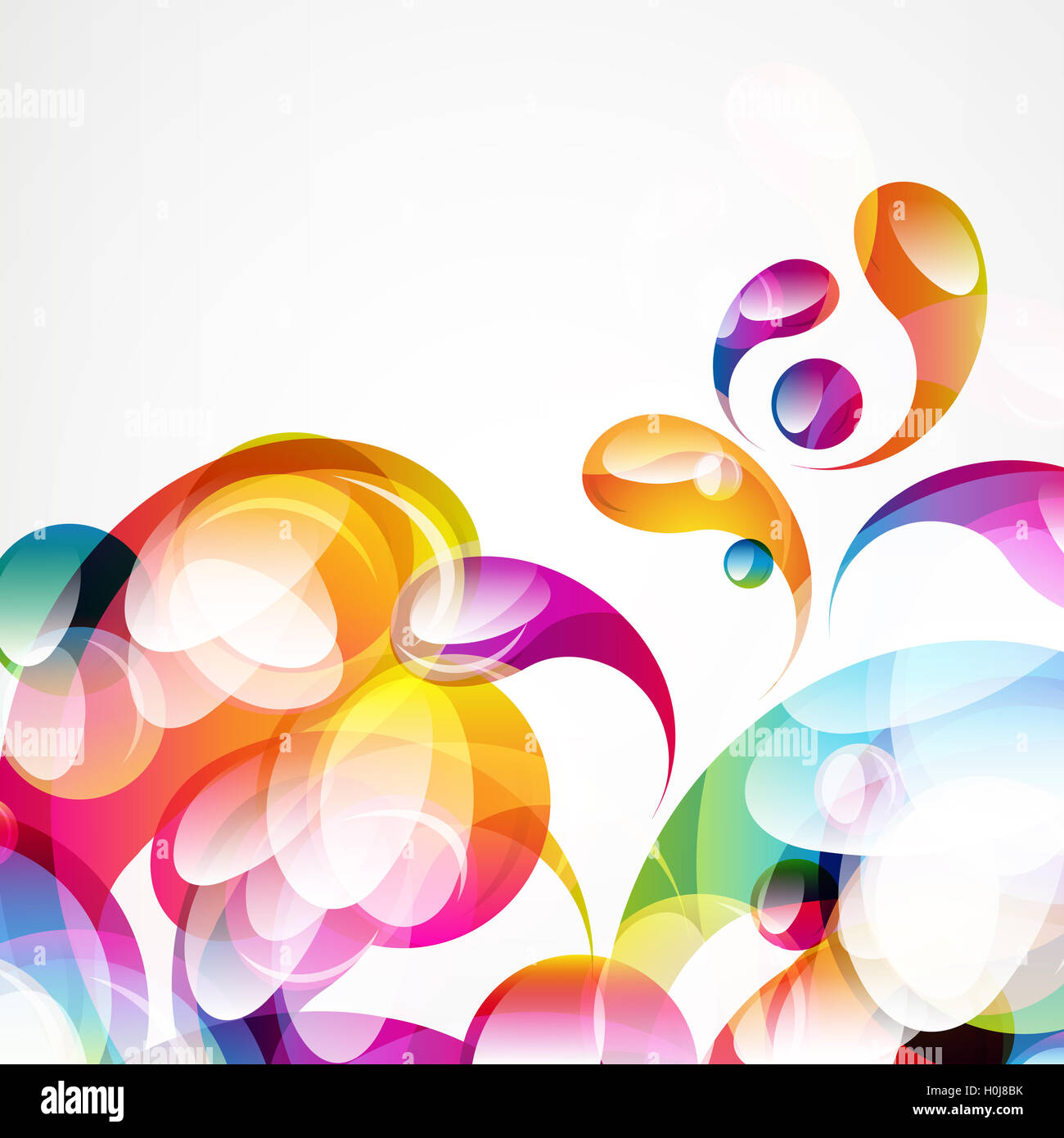 Abstract colorful arc-drop background. Vector Stock Photo - Alamy
