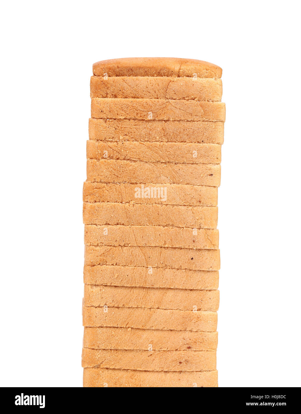 Stack of sliced white bread Stock Photo - Alamy