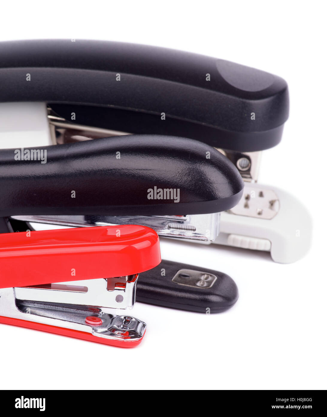 Office silver metal three hi-res stock photography and images - Alamy