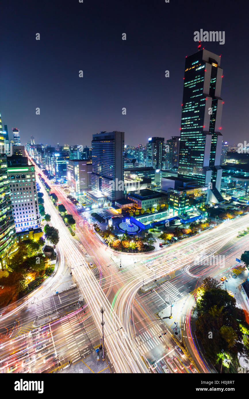 Gangnam District in Seoul city Stock Photo - Alamy