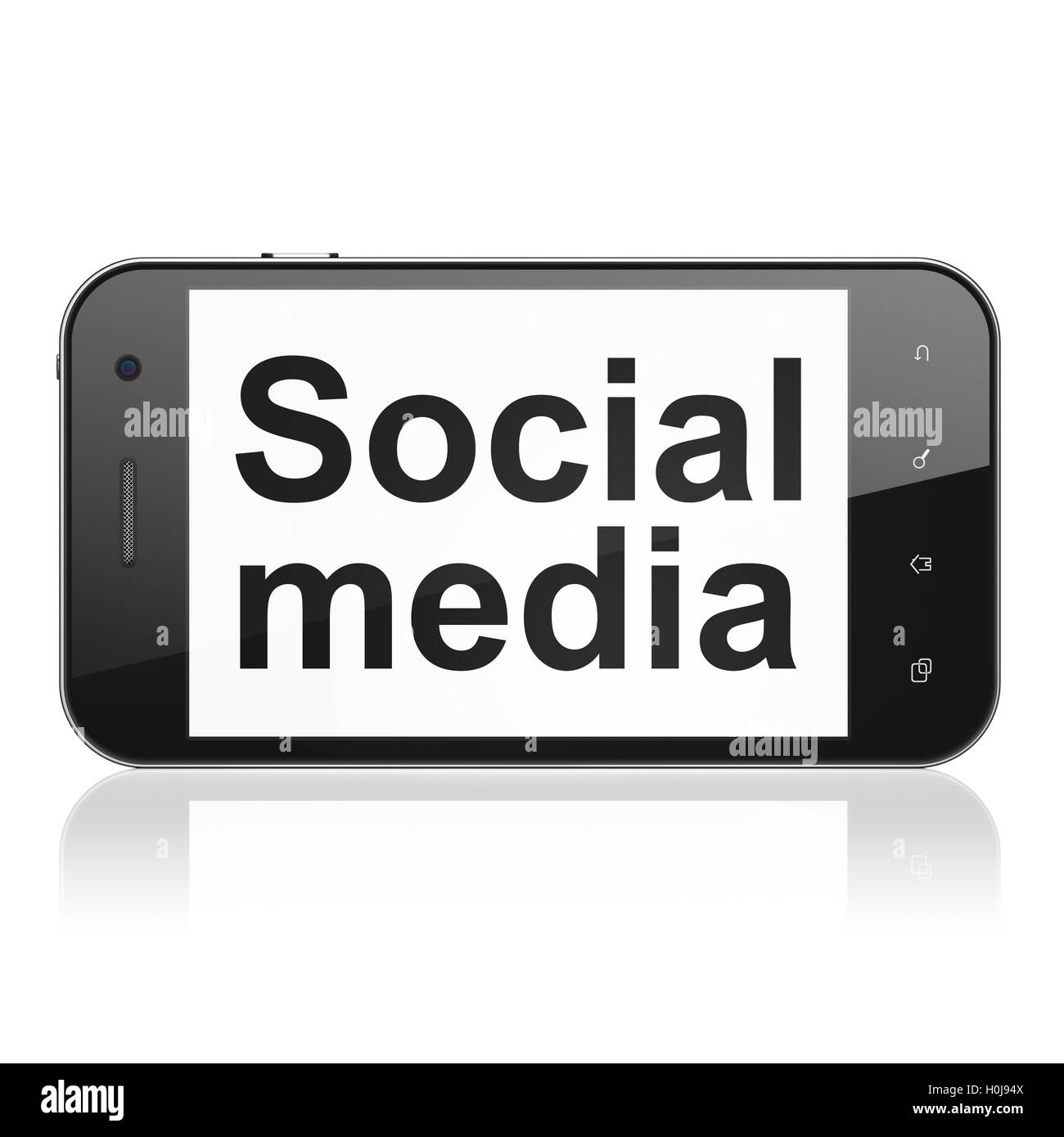 Media text on black Cut Out Stock Images & Pictures - Alamy