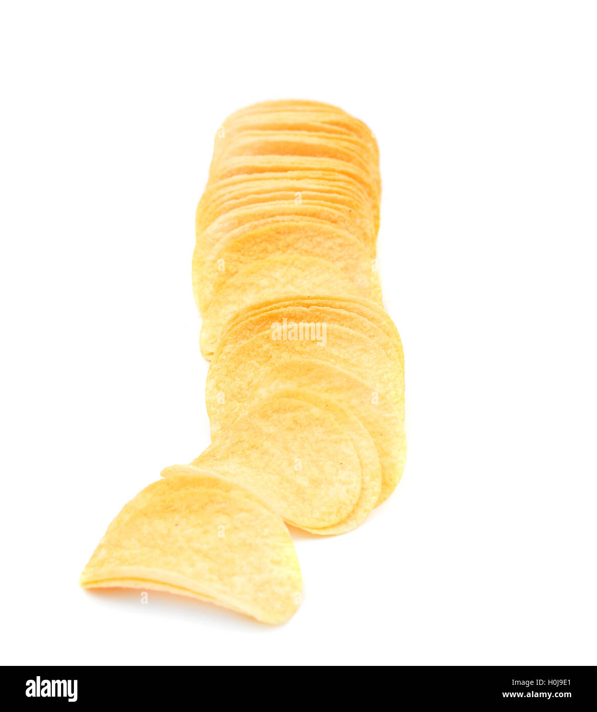 Stack of potato chips Stock Photo - Alamy