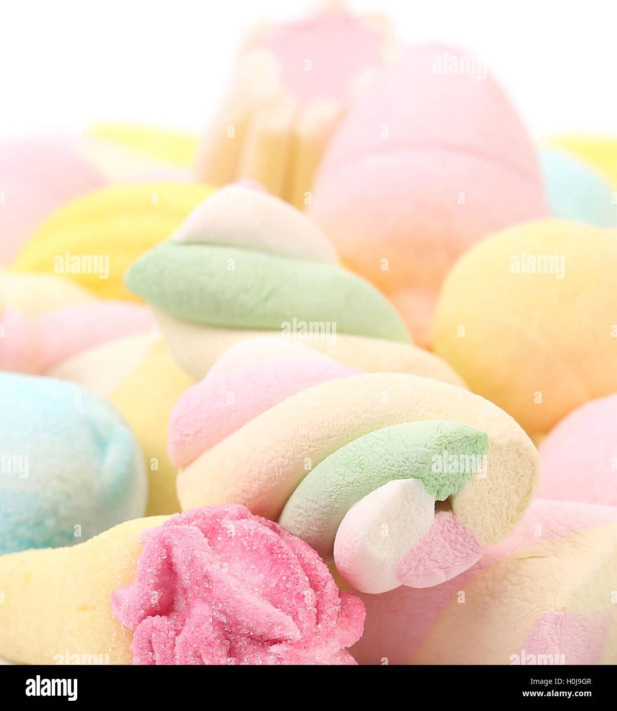 Different colorful marshmallow close up Stock Photo - Alamy