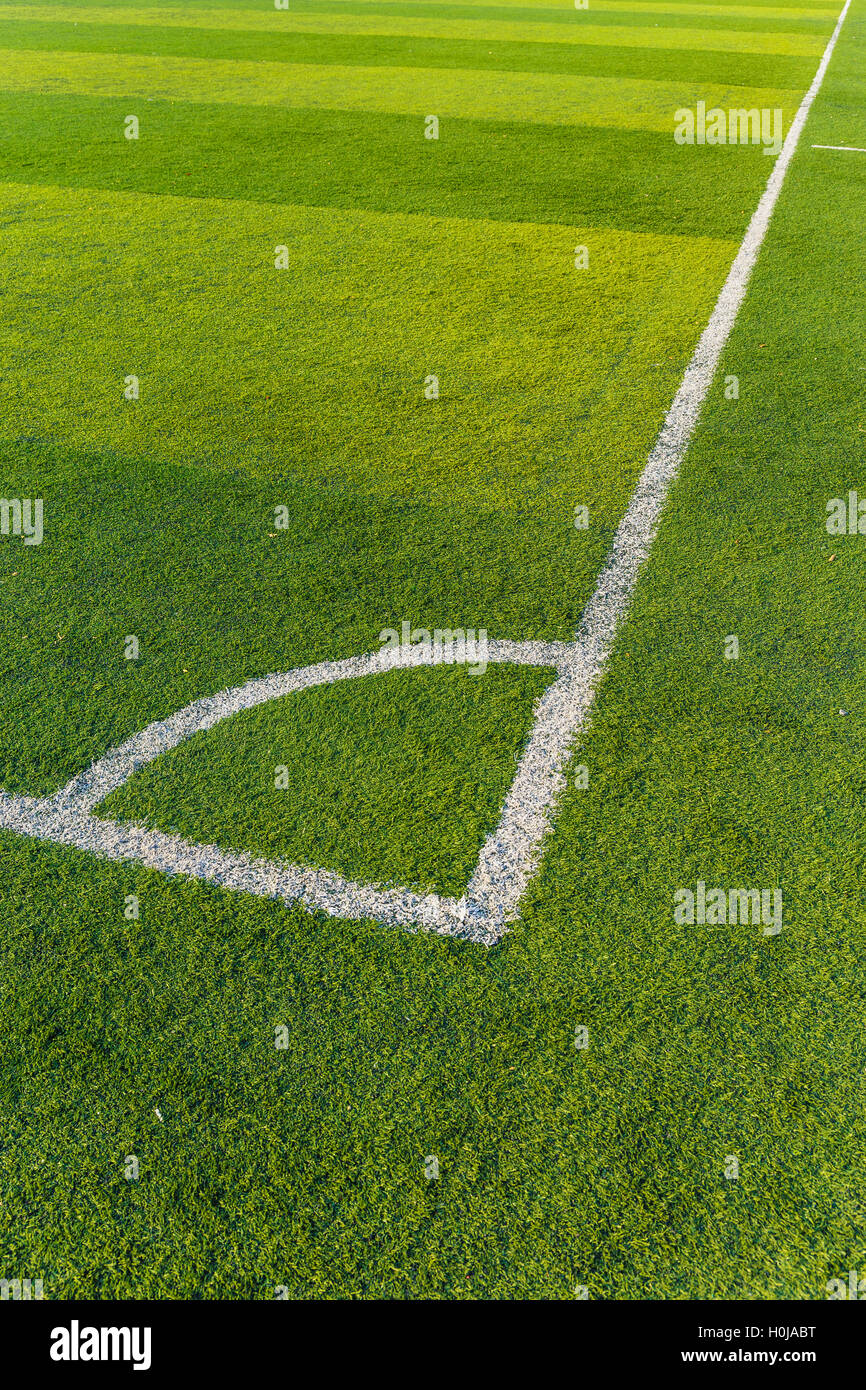 Football court grass Stock Photo - Alamy